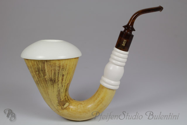 Kollektion CALABASH - Pfeifen aus Bruyere / Kalabasse mit Meerschaumeinsatz